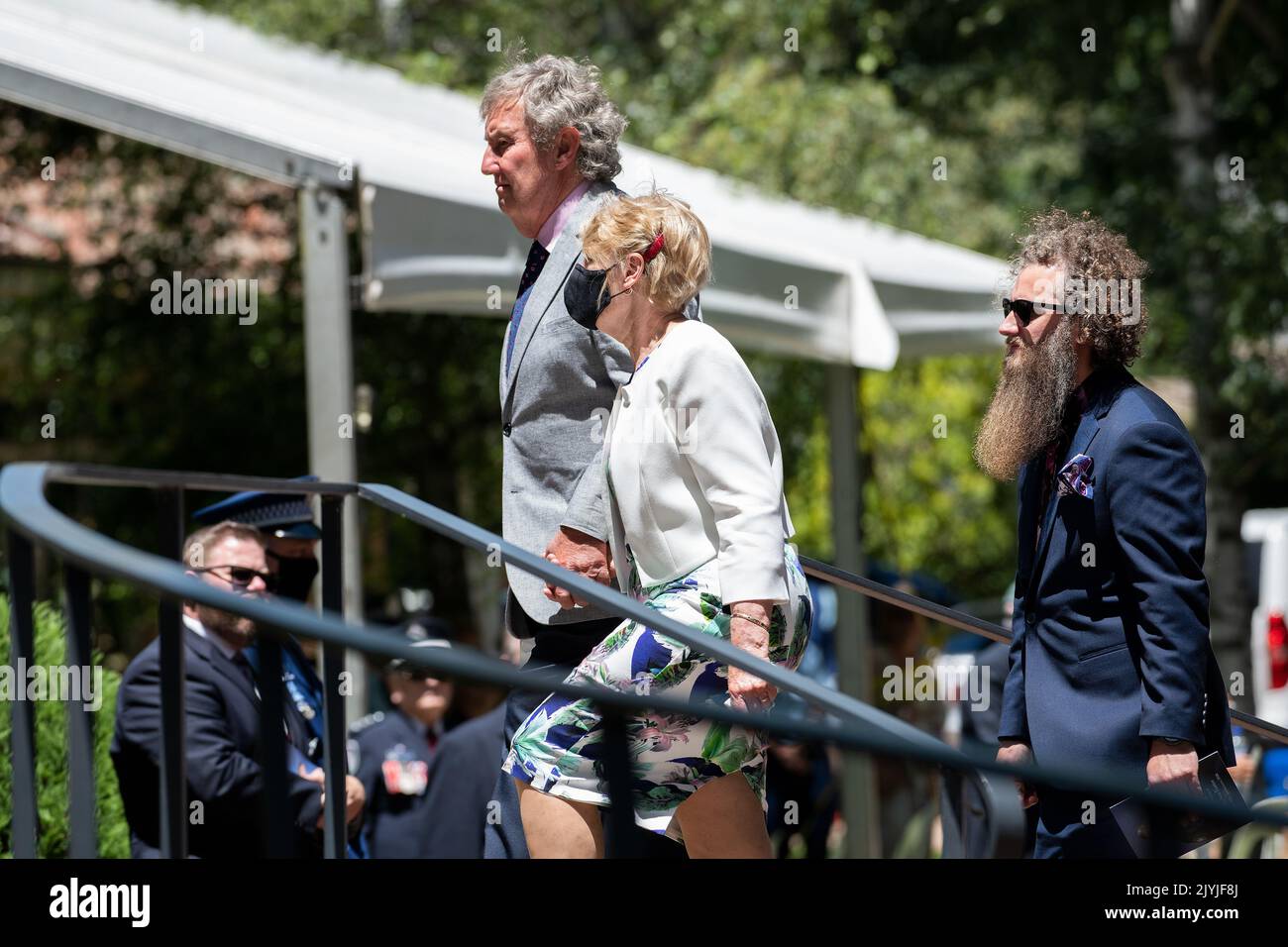 The parents and partner of Senior Constable Kelly Foster are seen ...