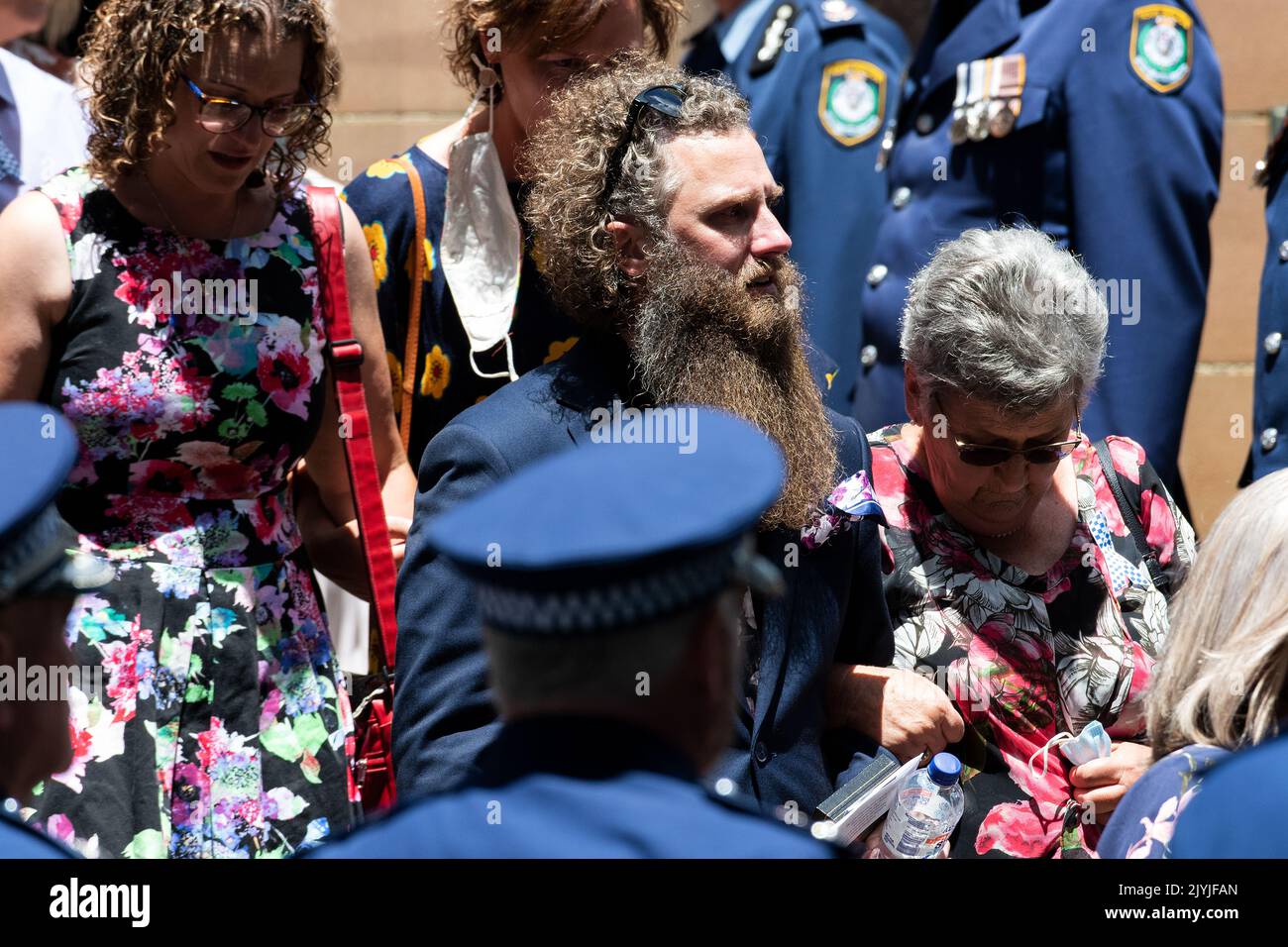 XXX XXX during a police funeral for Senior Constable Kelly Foster, at ...