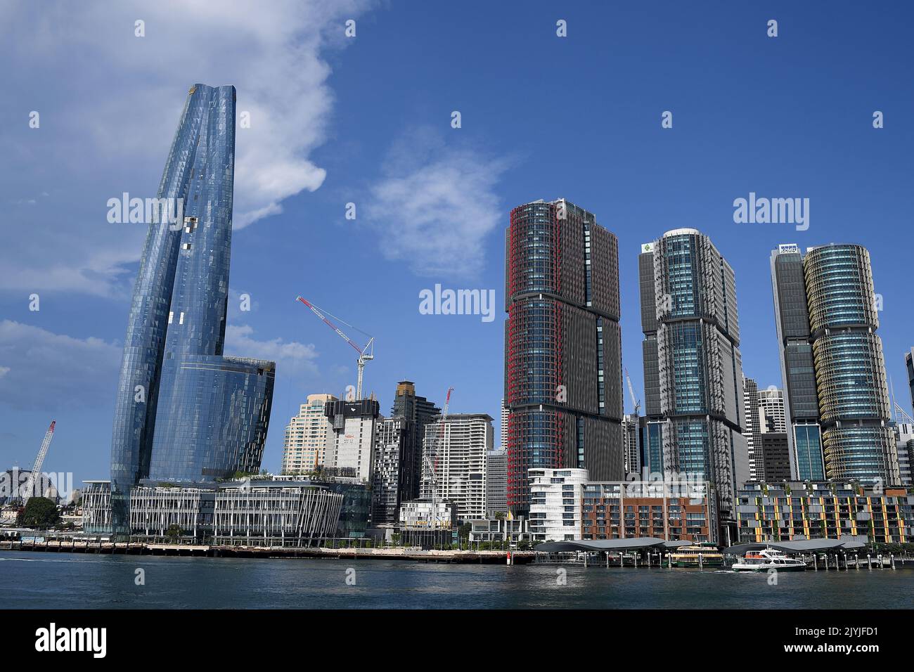 A general view of the Crown development at Barangaroo in Sydney ...