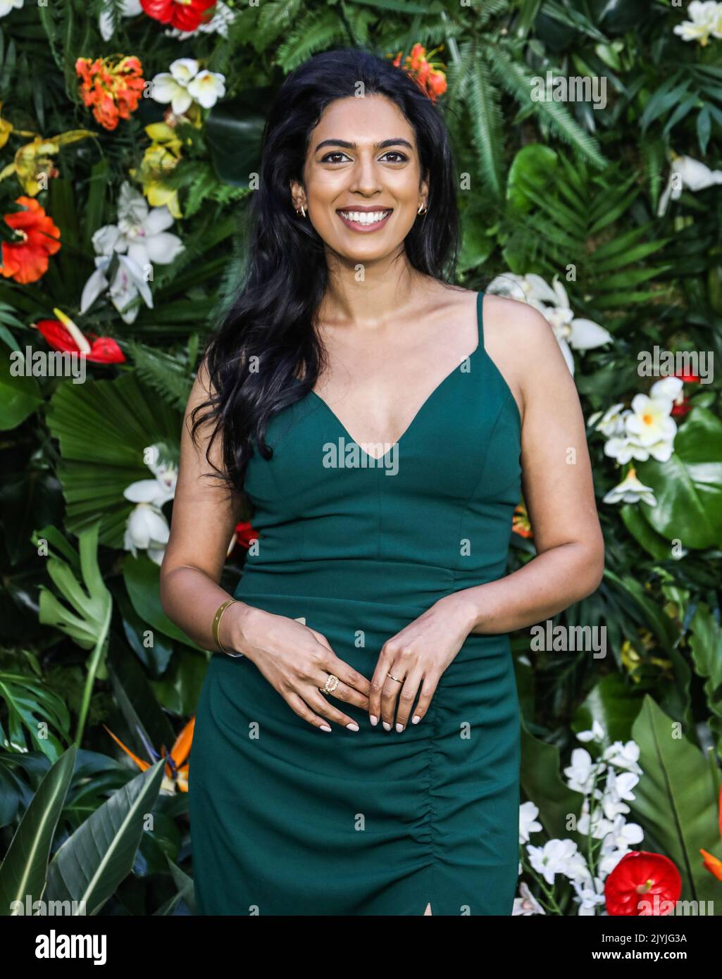 Crystelle Pereira attends the world premiere of Ticket To Paradise at Odeon Luxe Leicester ...