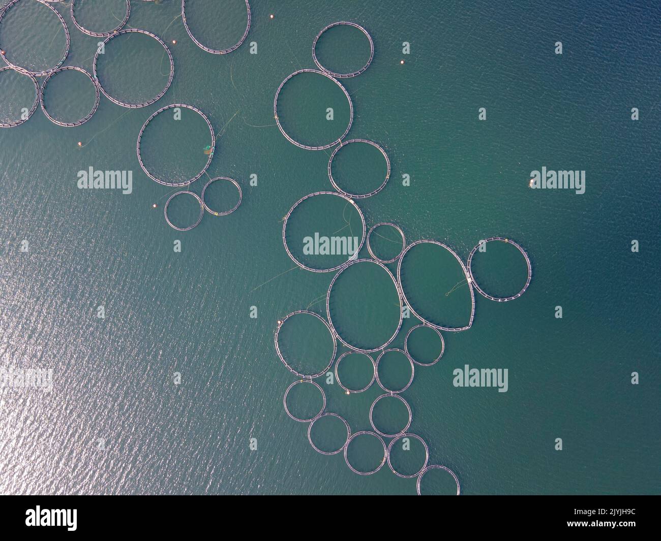 Aerial Summer view of Dospat Reservoir, Smolyan Region, Bulgaria Stock ...