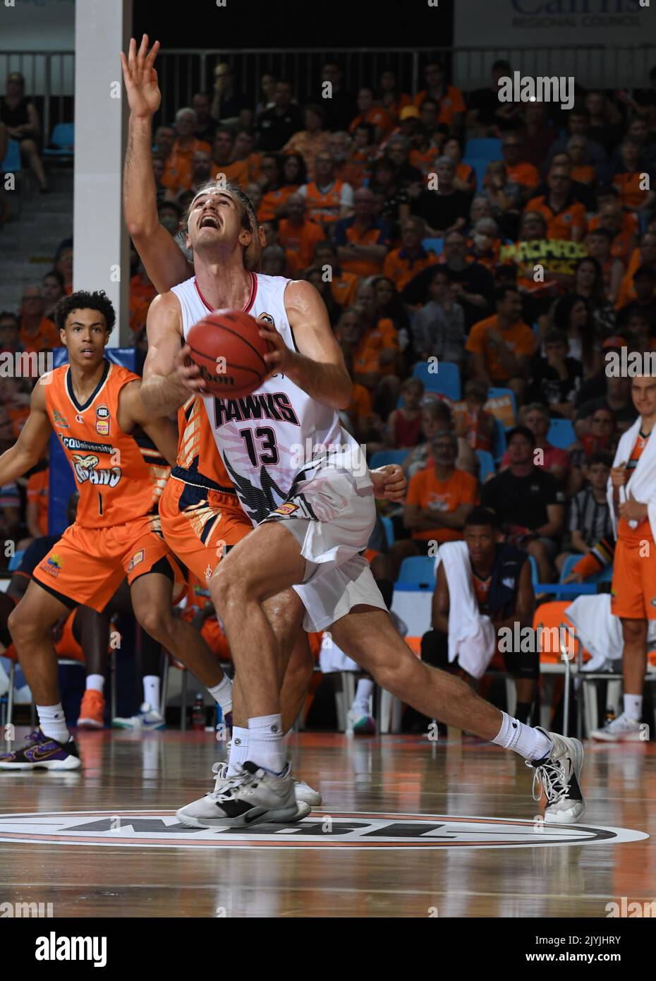 Sam Froling of the Hawks during the round 1 NBL match between the ...