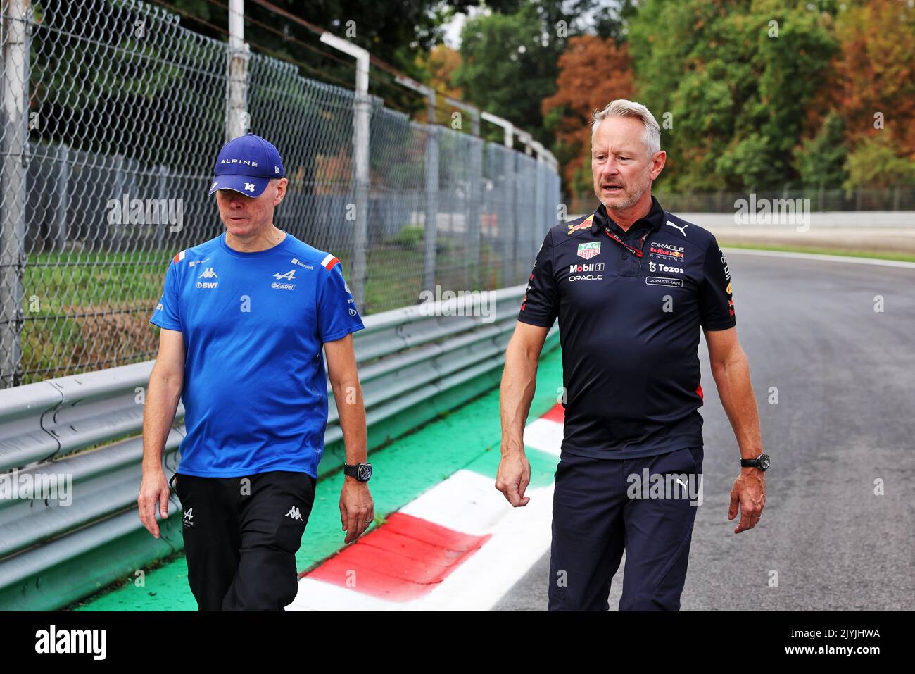 Monza, Italy. 08th Sep, 2022. (L to R): Alan Permane (GBR) Alpine F1 ...