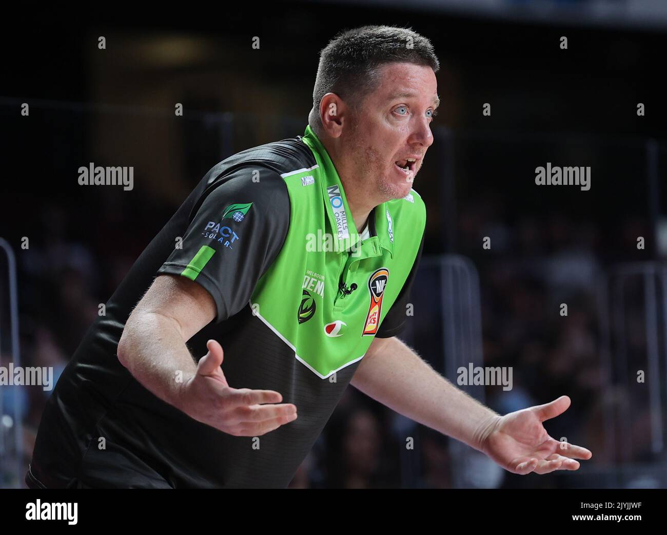 Simon Mitchell Head Coach of the Phoenix during the round 2 NBL match ...