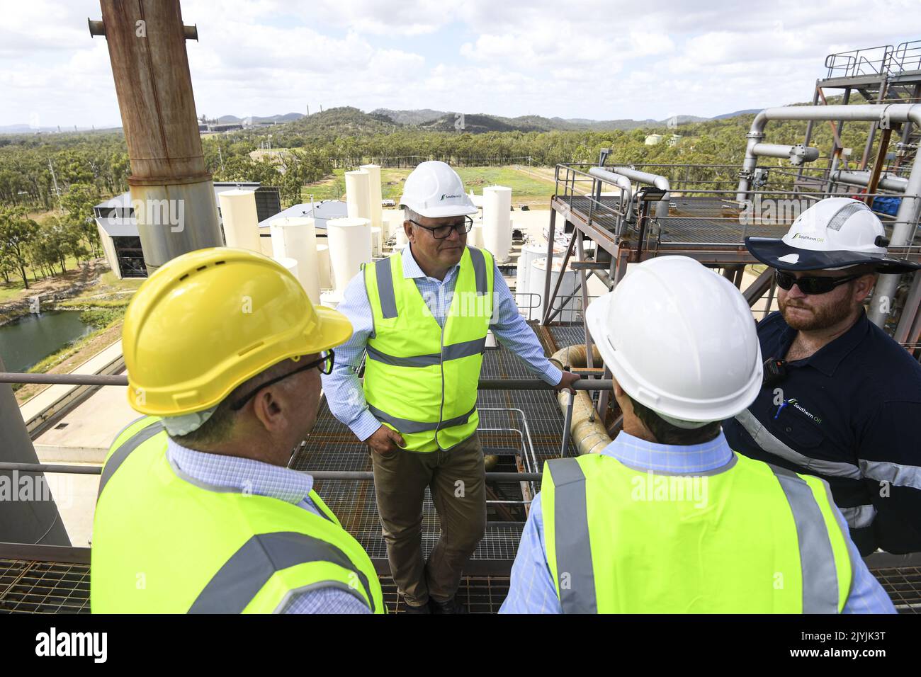 Australian Prime Minister Scott Morrison is seen during a visit to ...