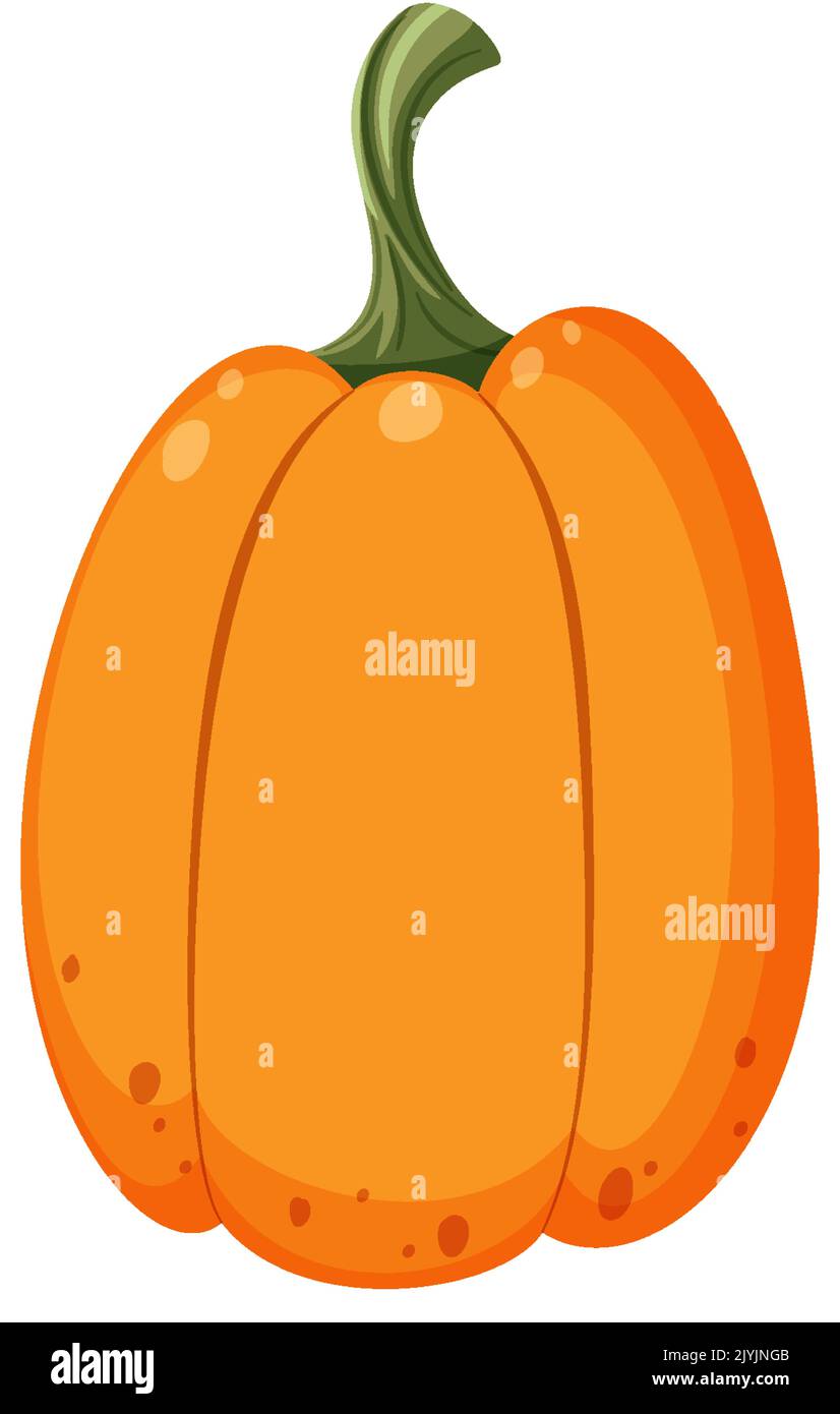 Isolated pumpkin in cartoon style illustration Stock Vector Image & Art ...