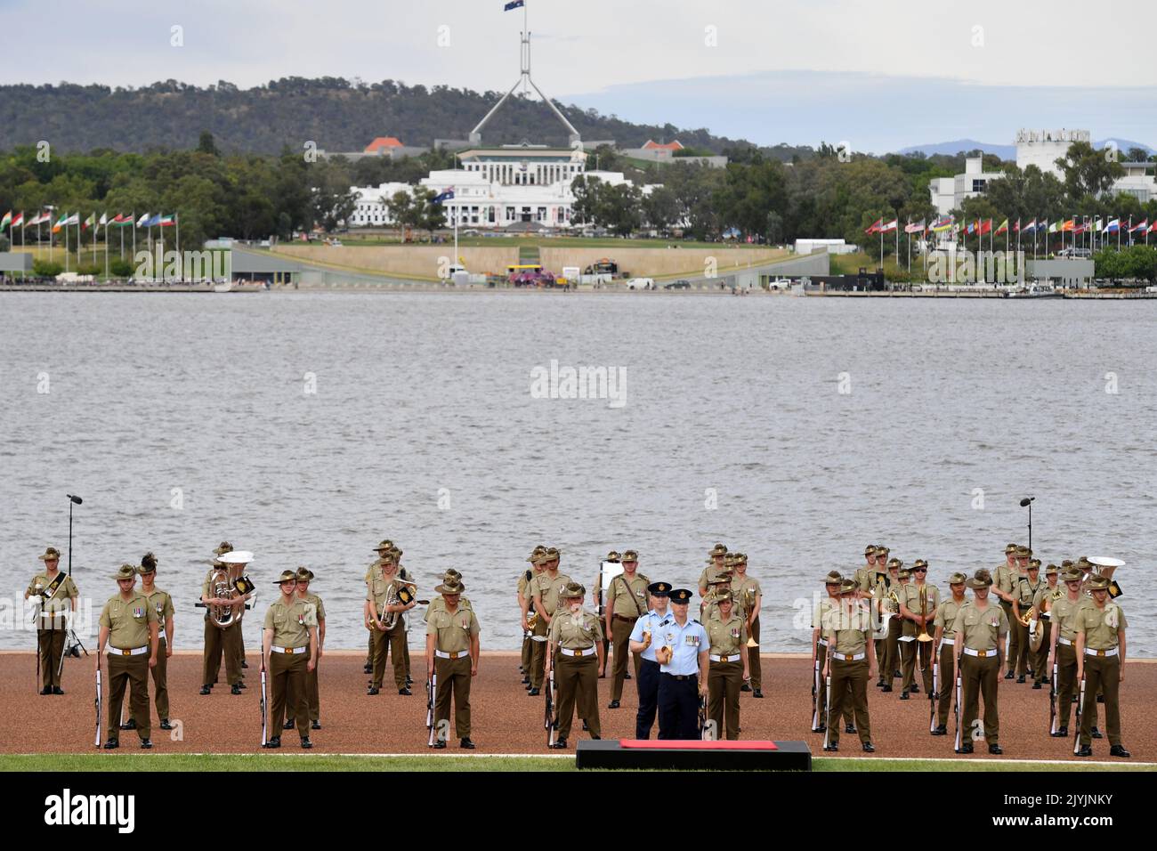 The Guard of Honour during an Australia Day Citizenship Ceremony and ...