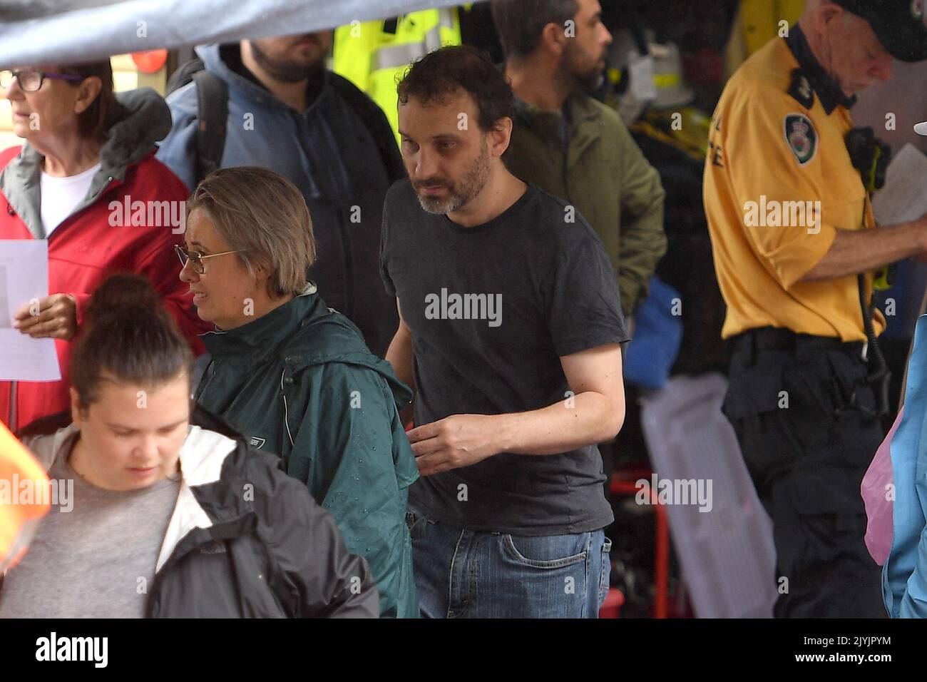Allen Courtney, (centre) the father of Leif Courtney, is seen at the ...