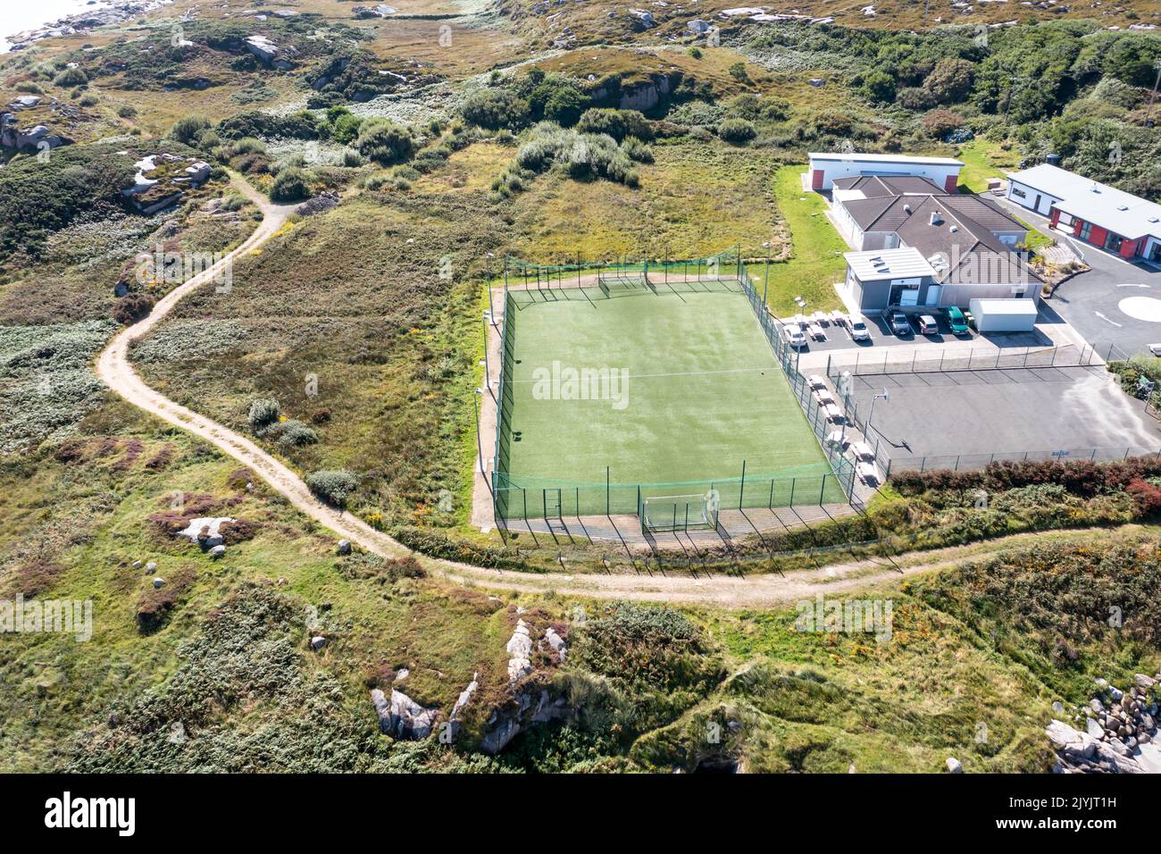 Aerial view arranmore gaa pitch hi-res stock photography and images - Alamy