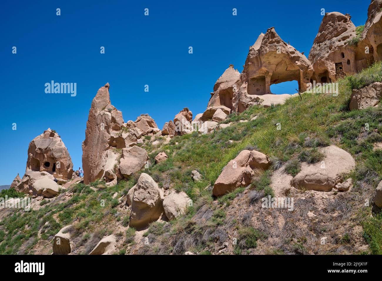 zelve dwelling, Zelve open air museum , Göreme, Cappadocia, Anatolia ...