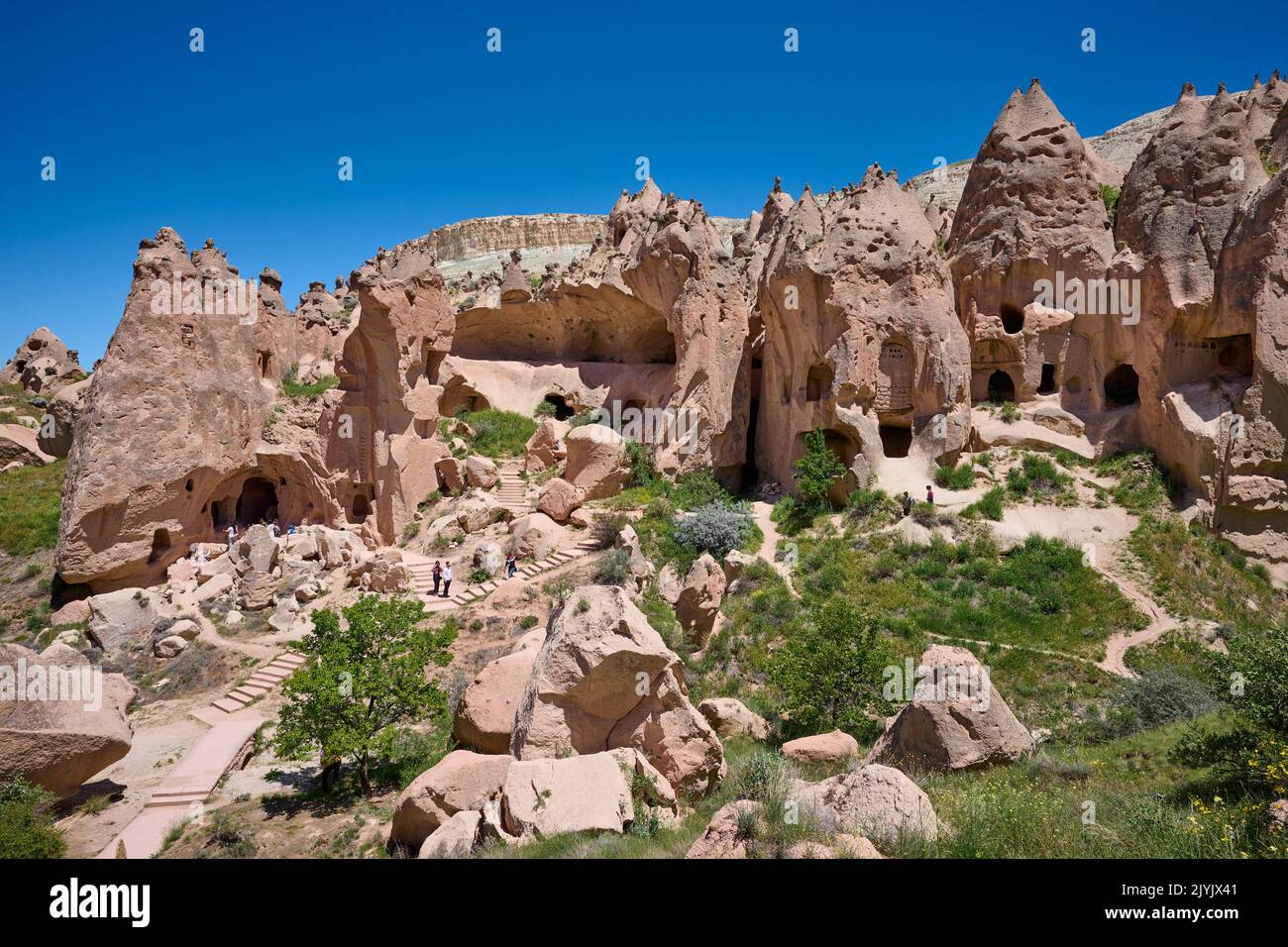 zelve dwelling, Zelve open air museum , Göreme, Cappadocia, Anatolia ...