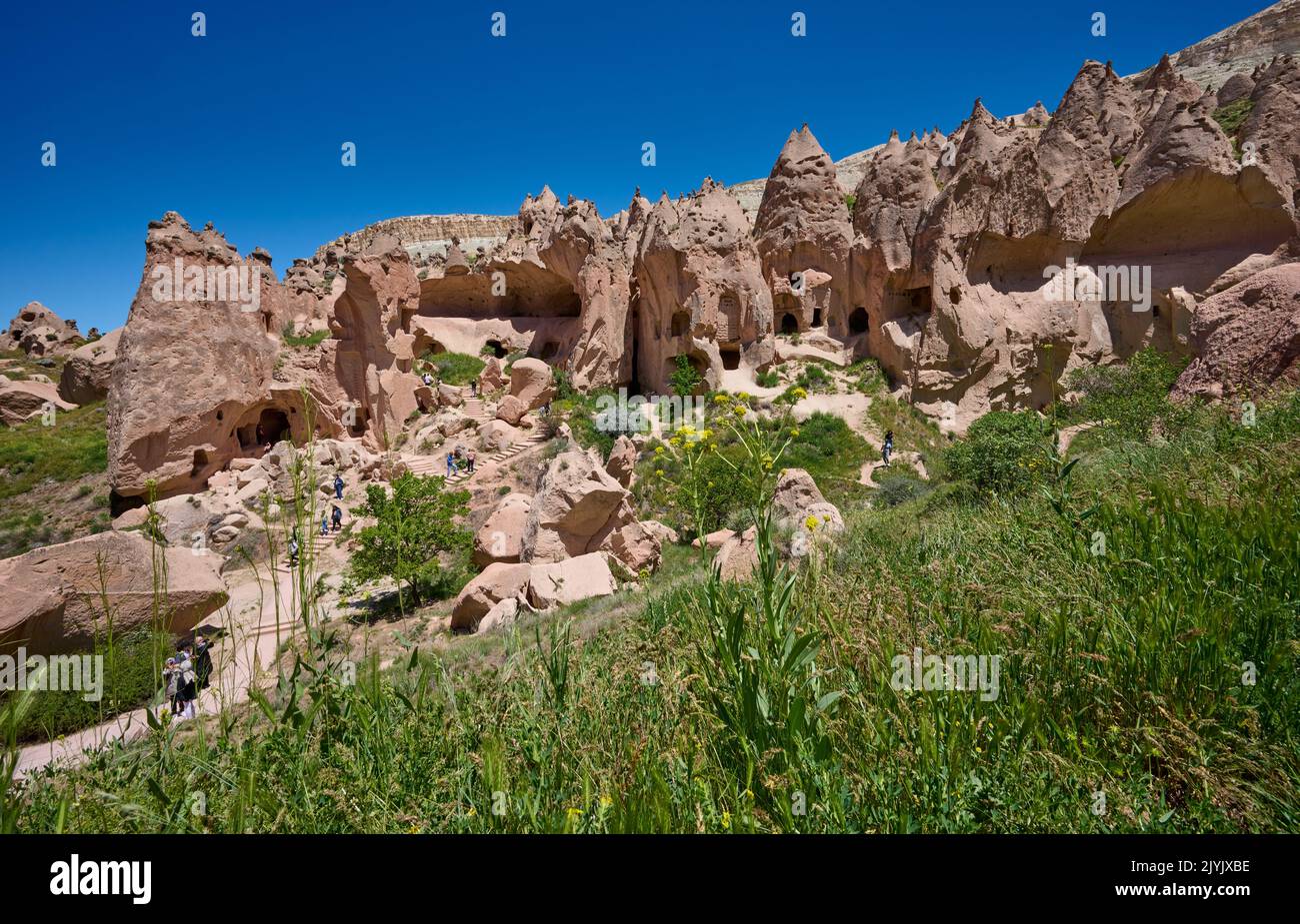 zelve dwelling, Zelve open air museum , Göreme, Cappadocia, Anatolia ...