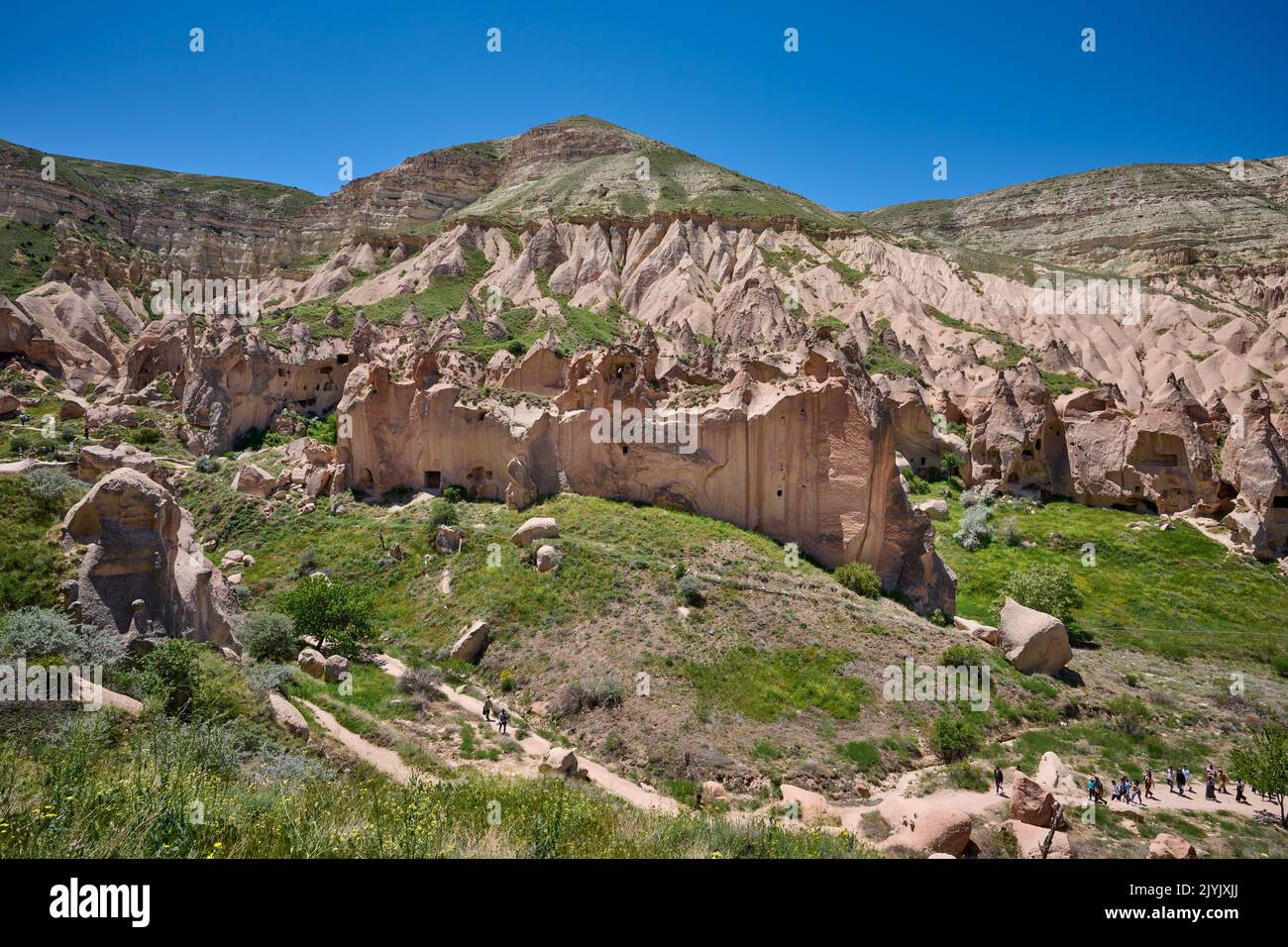 zelve dwelling, Zelve open air museum , Göreme, Cappadocia, Anatolia ...