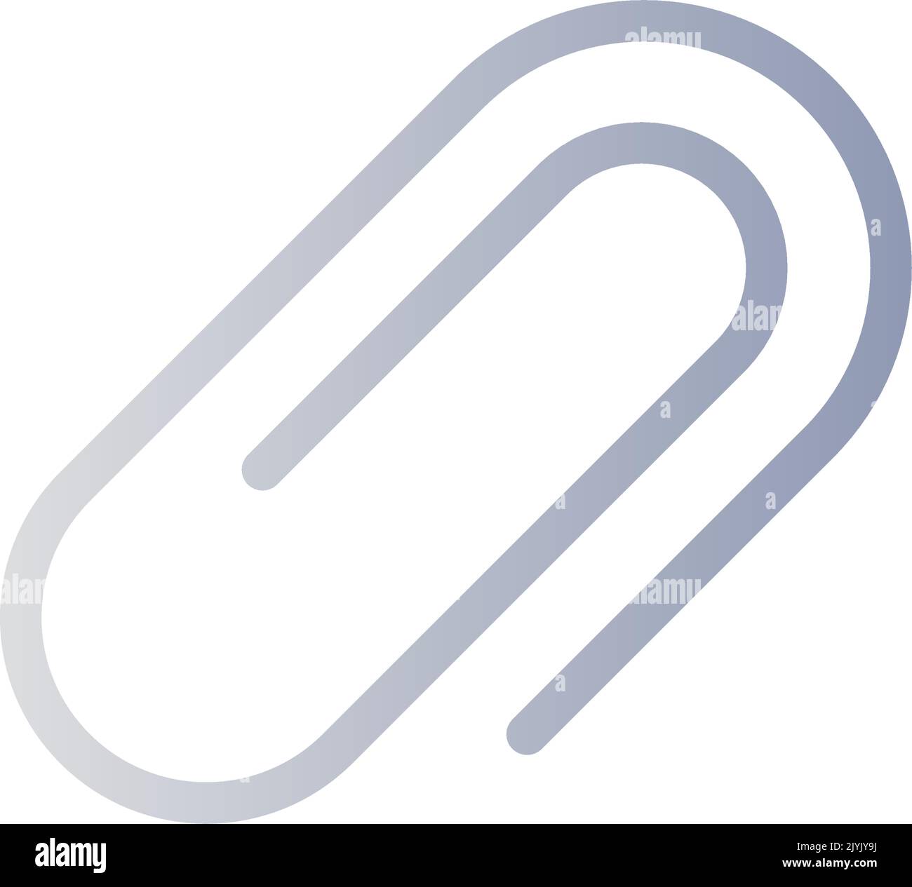 Paperclip flat gradient two-color ui icon Stock Vector Image & Art - Alamy