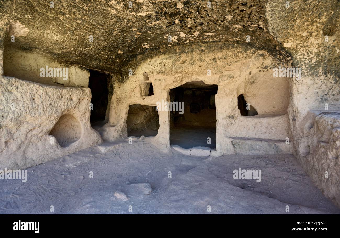 zelve dwelling, Zelve open air museum , Göreme, Cappadocia, Anatolia ...