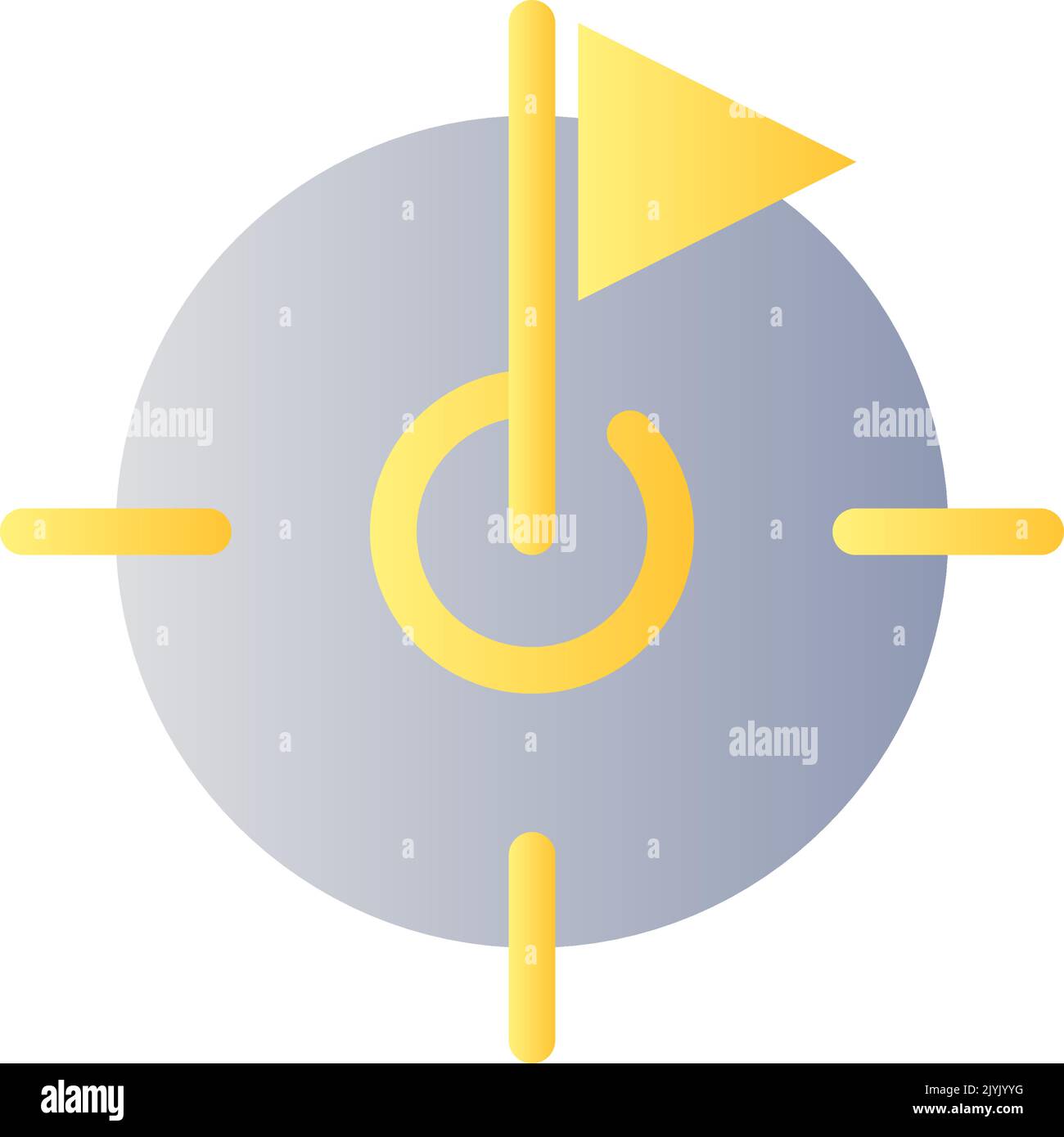 Goal Setting Flat Gradient Two Color Ui Icon Stock Vector Image And Art Alamy 