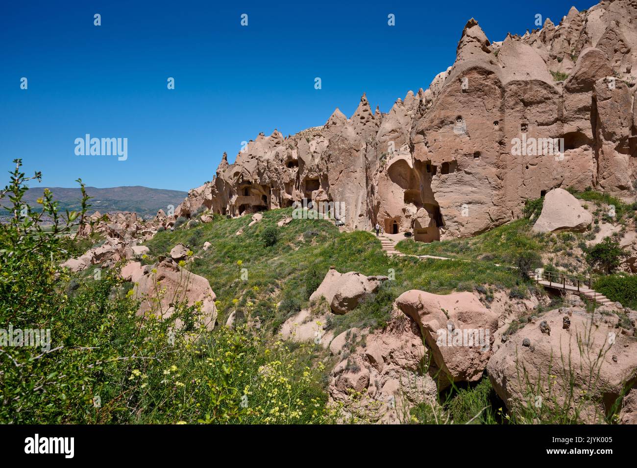 zelve dwelling, Zelve open air museum , Göreme, Cappadocia, Anatolia ...