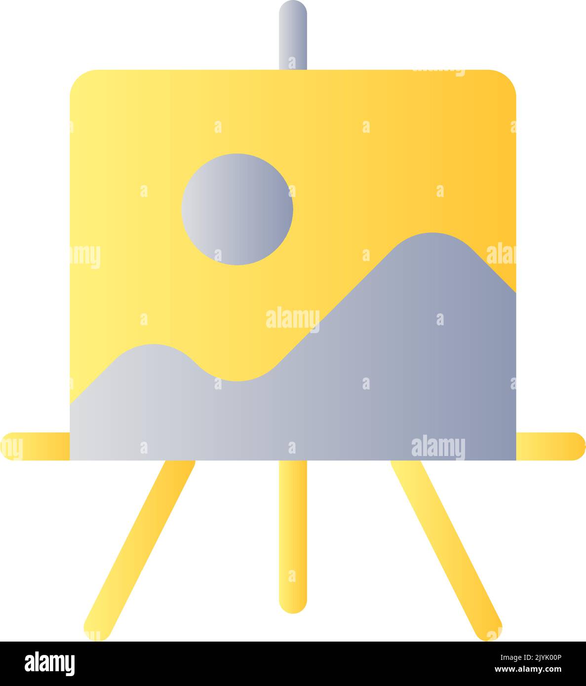 Two canvas easel Stock Vector Images - Alamy
