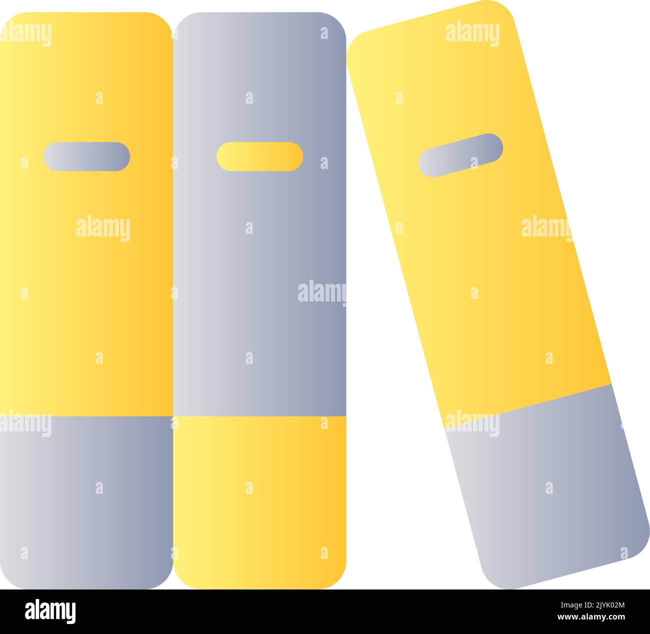 Messy bookshelf flat gradient two-color ui icon Stock Vector Image & Art - Alamy