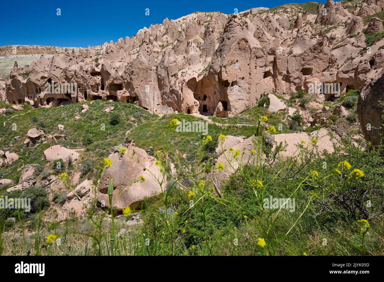 zelve dwelling, Zelve open air museum , Göreme, Cappadocia, Anatolia ...