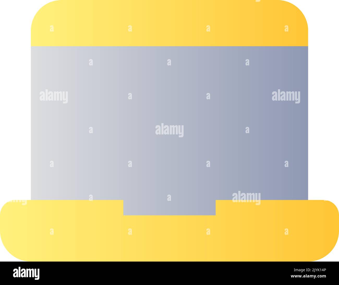 Laptop flat gradient two-color ui icon Stock Vector Image & Art - Alamy