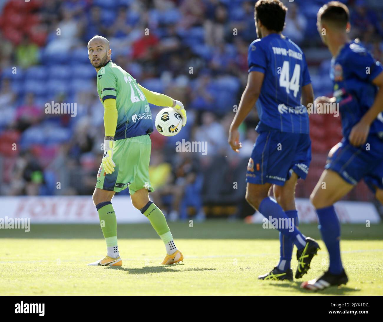 Jack Duncan of the Jets during the A-League match between the Newcastle ...