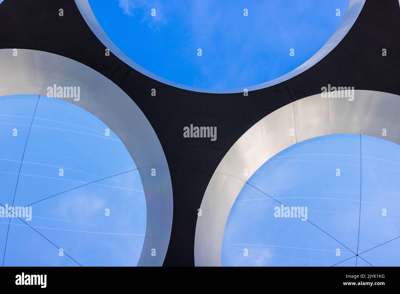 Circular dome with blue sky Stock Photo - Alamy