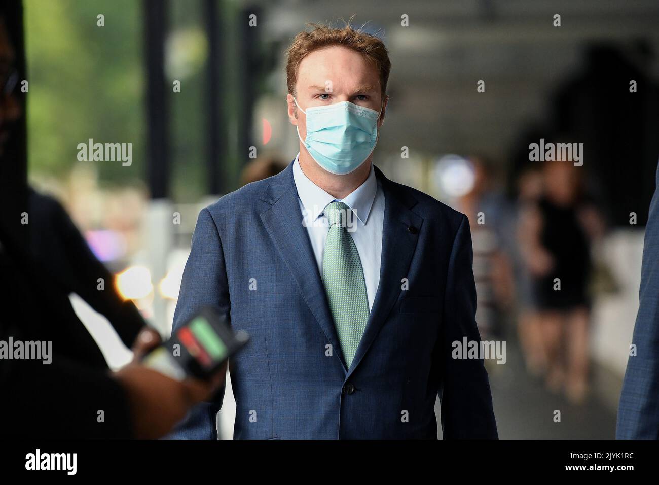 Harry Thomas Little is is seen arriving at Downing Centre Courts in ...