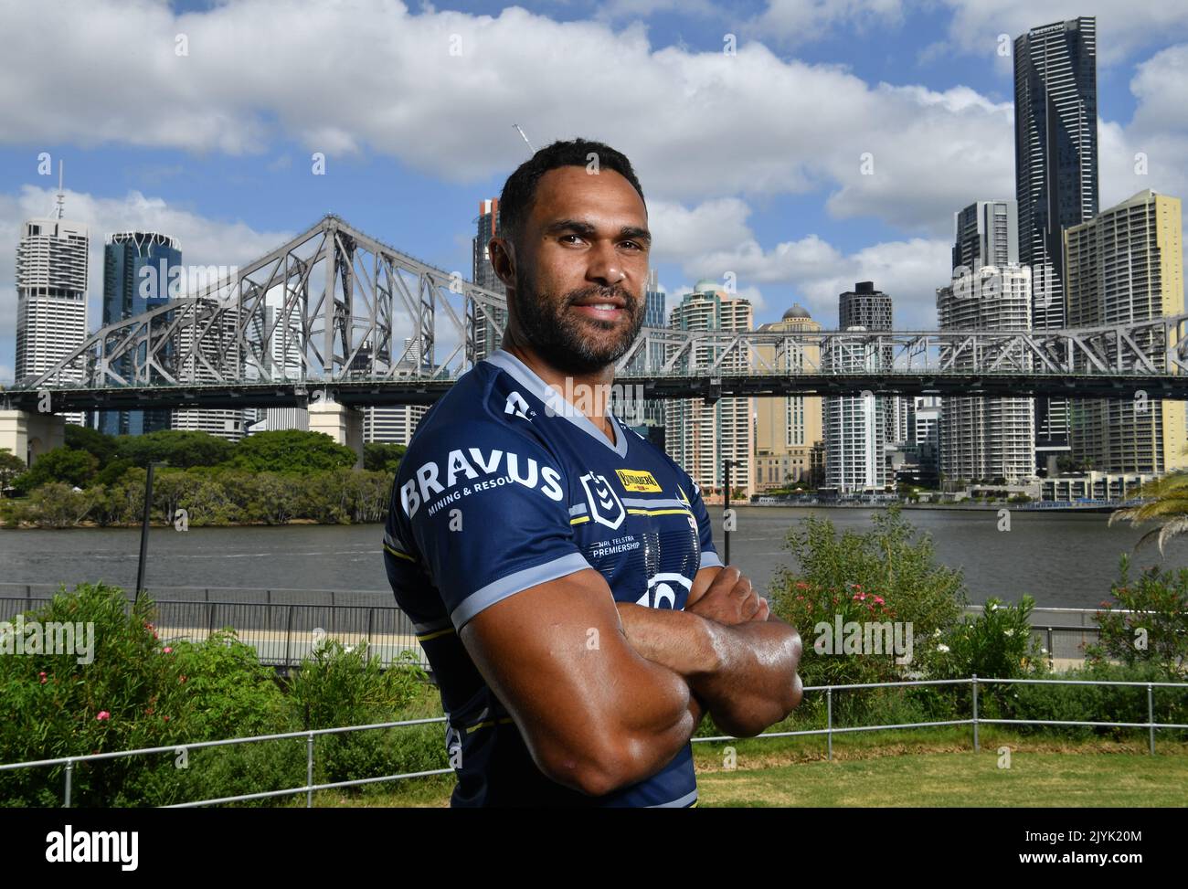 Justin O’Neill of the Cowboys is seen posing for a photograph at Howard ...