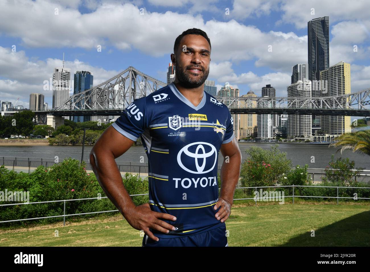Justin O’Neill of the Cowboys is seen posing for a photograph at Howard ...