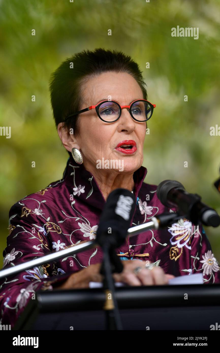 Lord Mayor of Sydney Clover Moore speaks to the media during the the ...