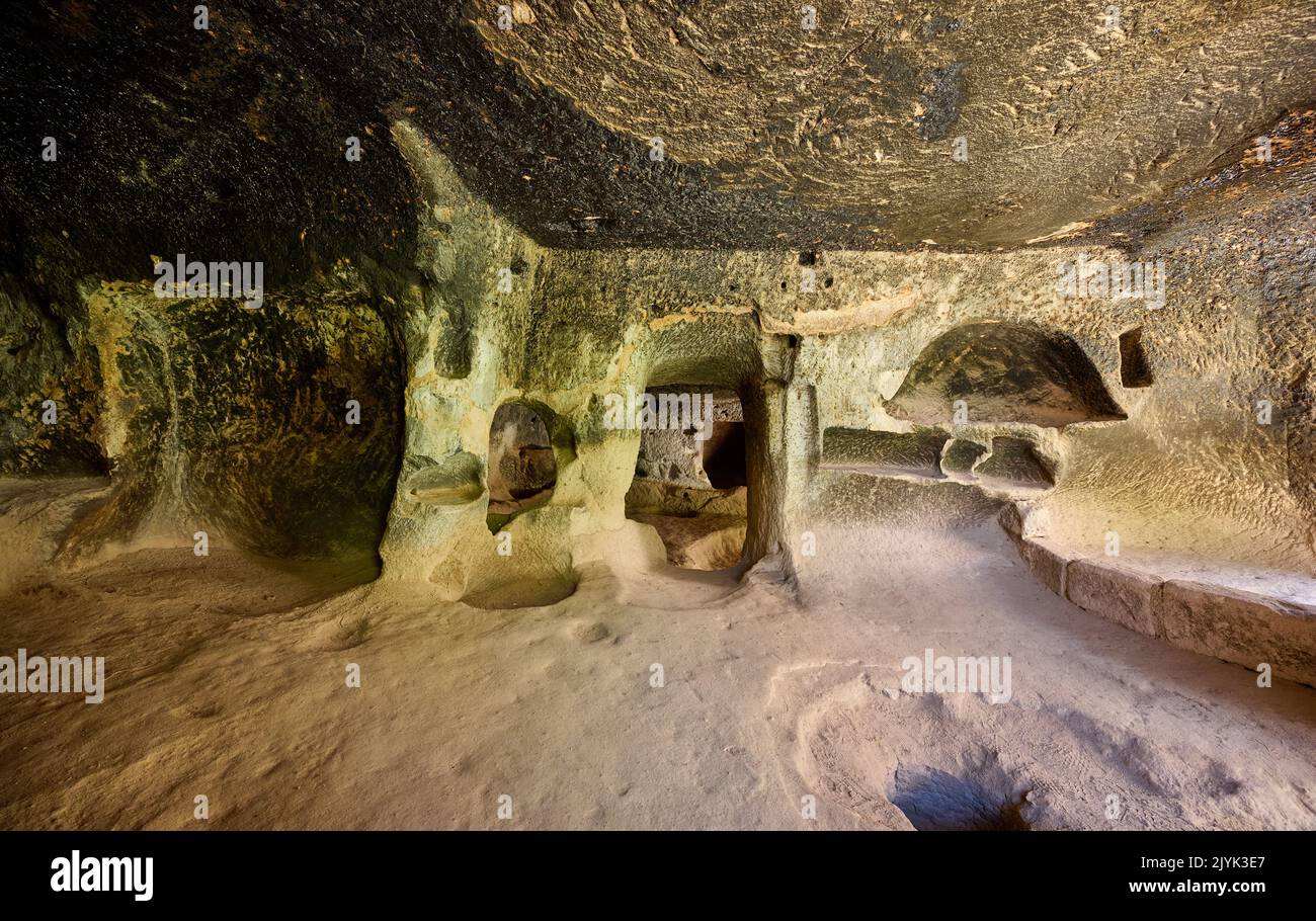zelve dwelling, Zelve open air museum , Göreme, Cappadocia, Anatolia ...