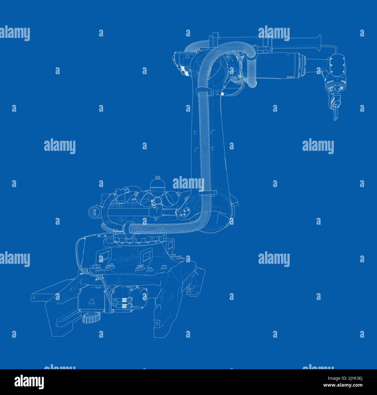 Industrial robot manipulator Stock Vector Image & Art - Alamy