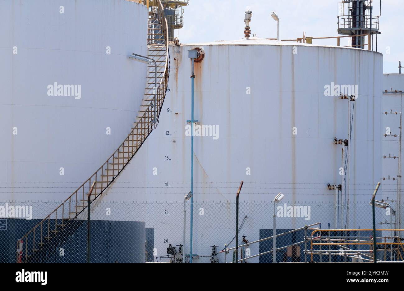 The Exxon Mobil fuel refinery is seen in Altona, Melbourne, Wednesday ...