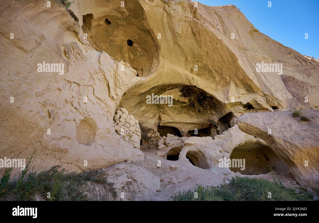 zelve dwelling, Zelve open air museum , Göreme, Cappadocia, Anatolia ...