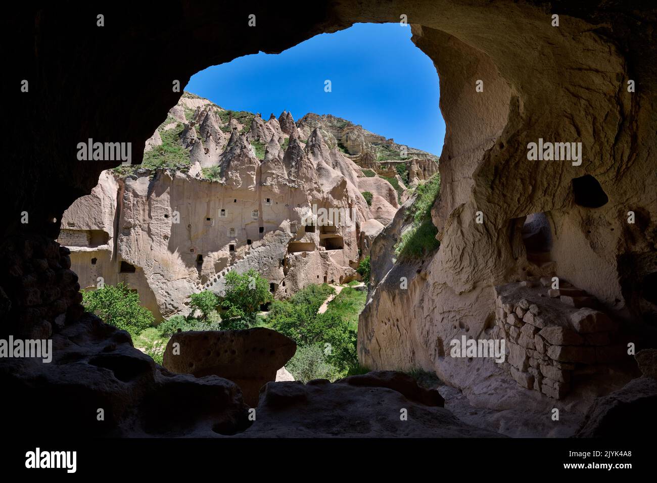 zelve dwelling, Zelve open air museum , Göreme, Cappadocia, Anatolia ...