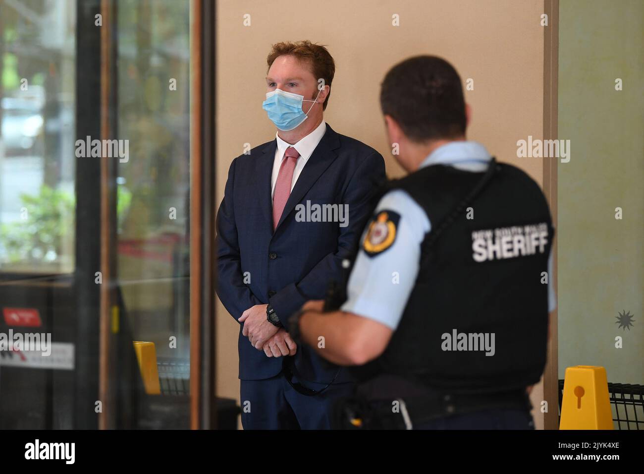 Harry Thomas Little arrives at the Downing Centre court, in Sydney ...