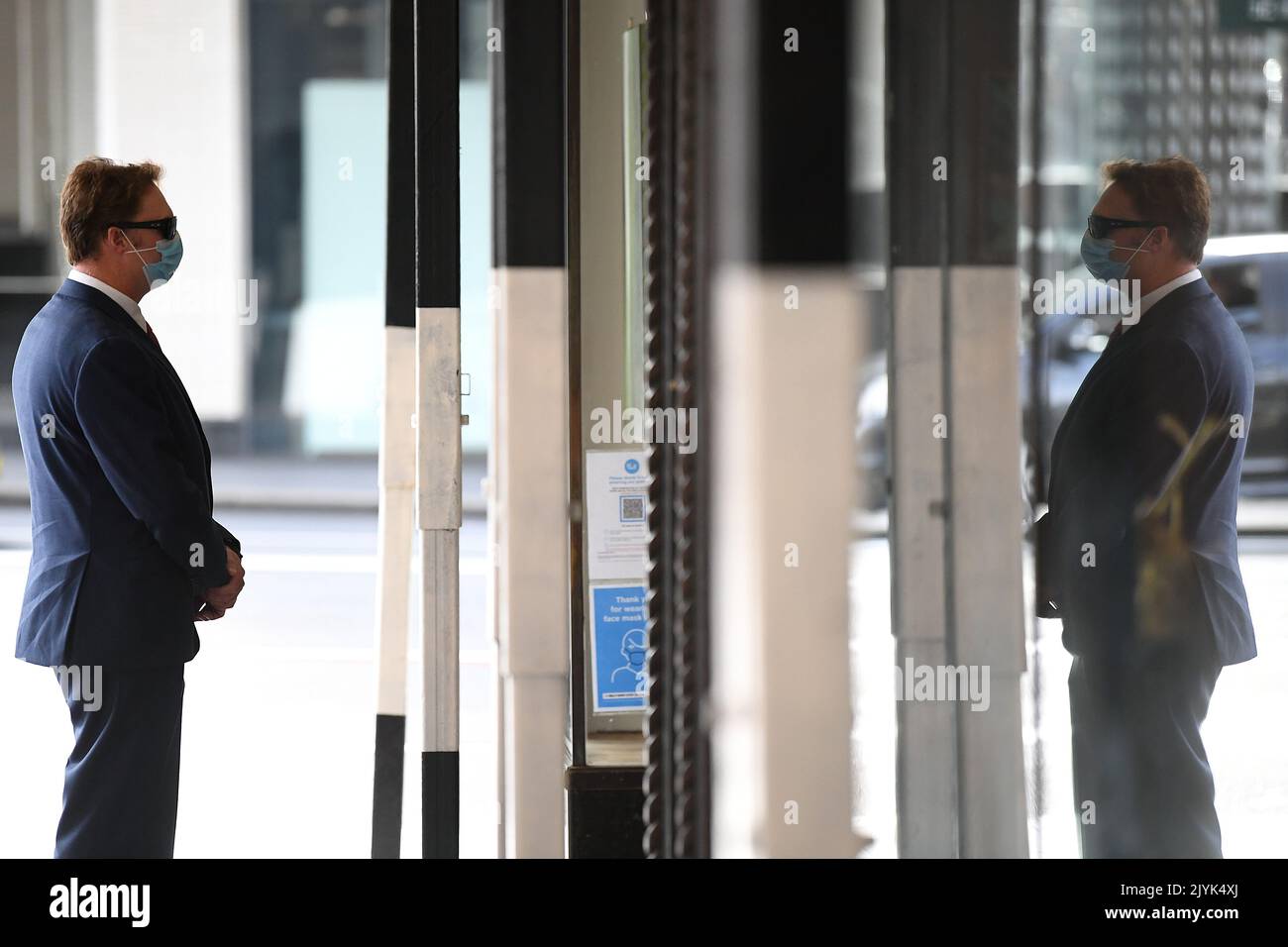 Harry Thomas Little arrives at the Downing Centre court, in Sydney ...