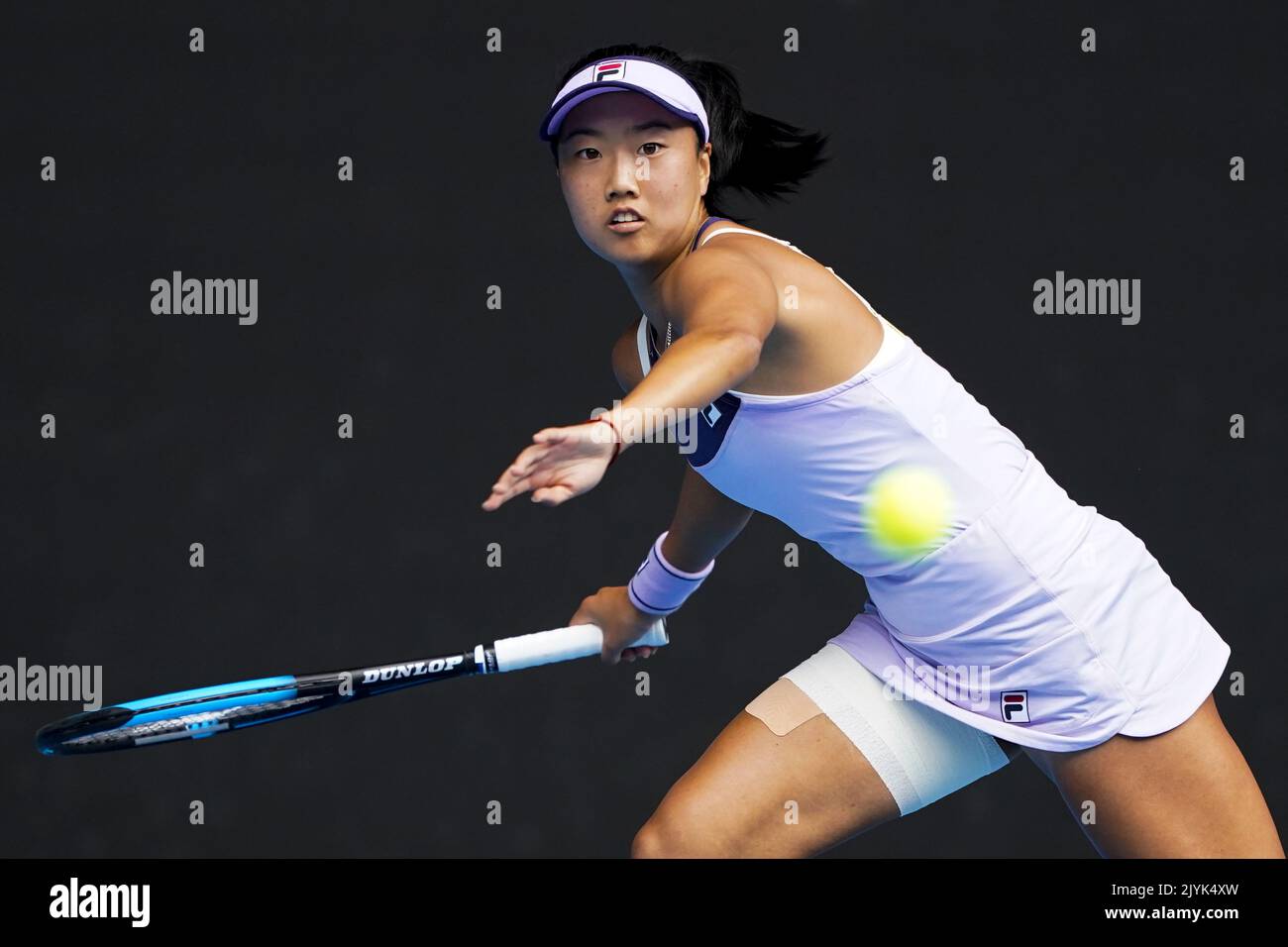 Ann Li of the United States of America in action during her third Round ...
