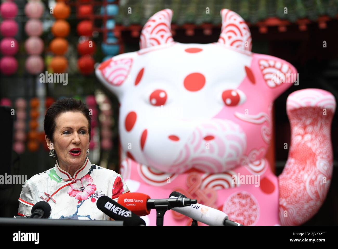 Lord Mayor Clover Moore speaks at the offical media call for the ...