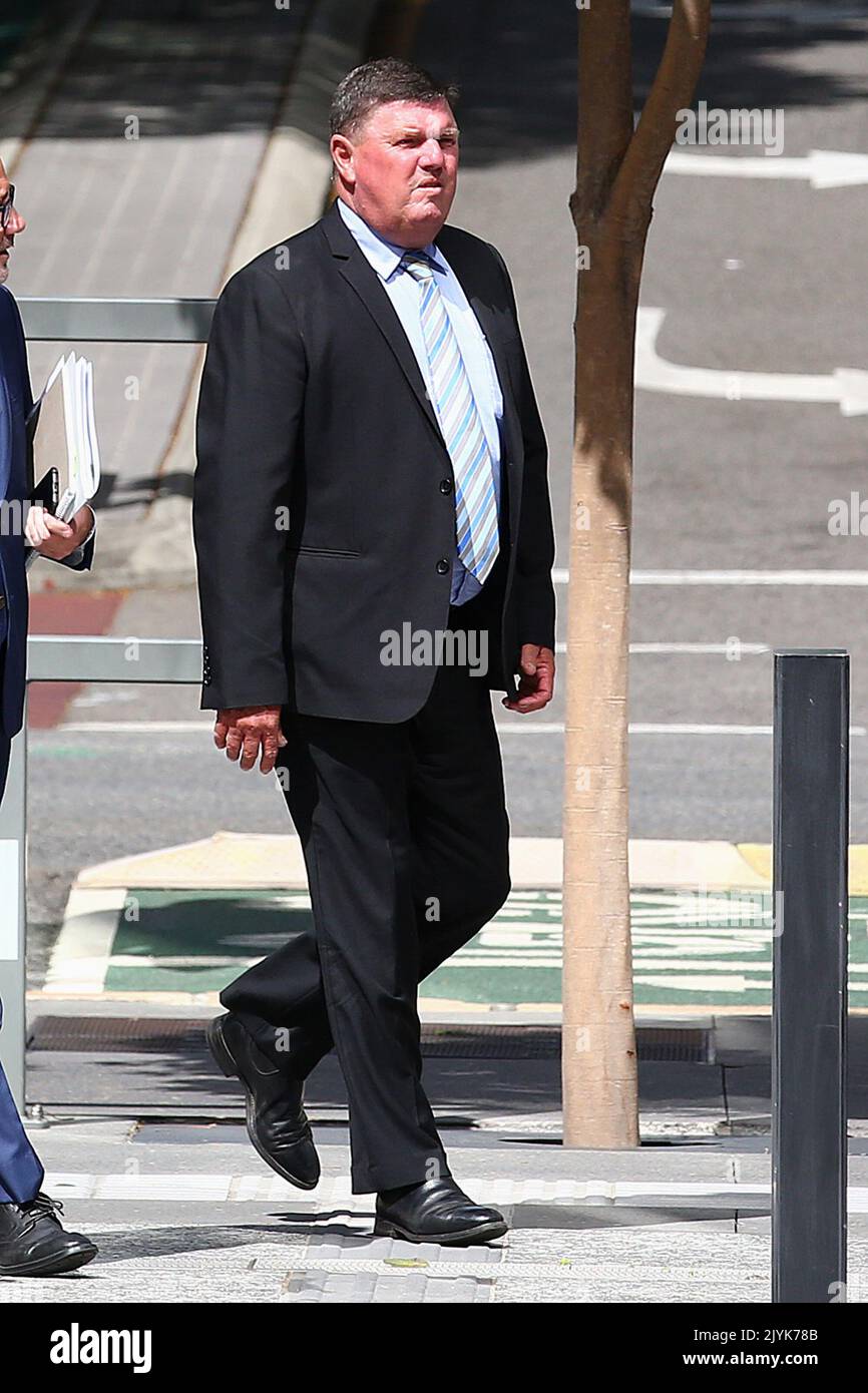 William Shuck arrives at Brisbane District Court in Brisbane, Monday ...