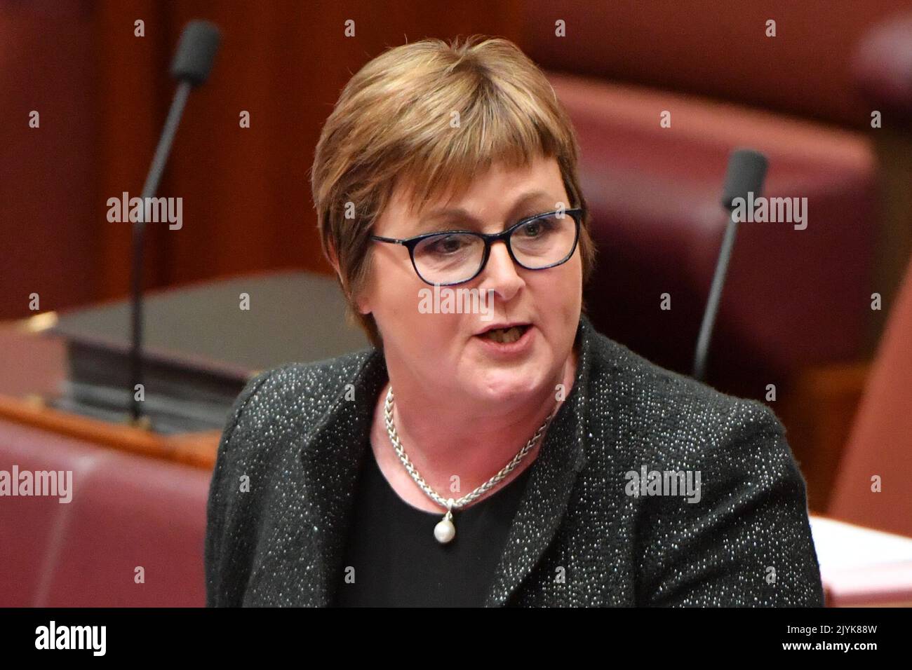 Minister for Defence Linda Reynolds during Question Time in the Senate ...