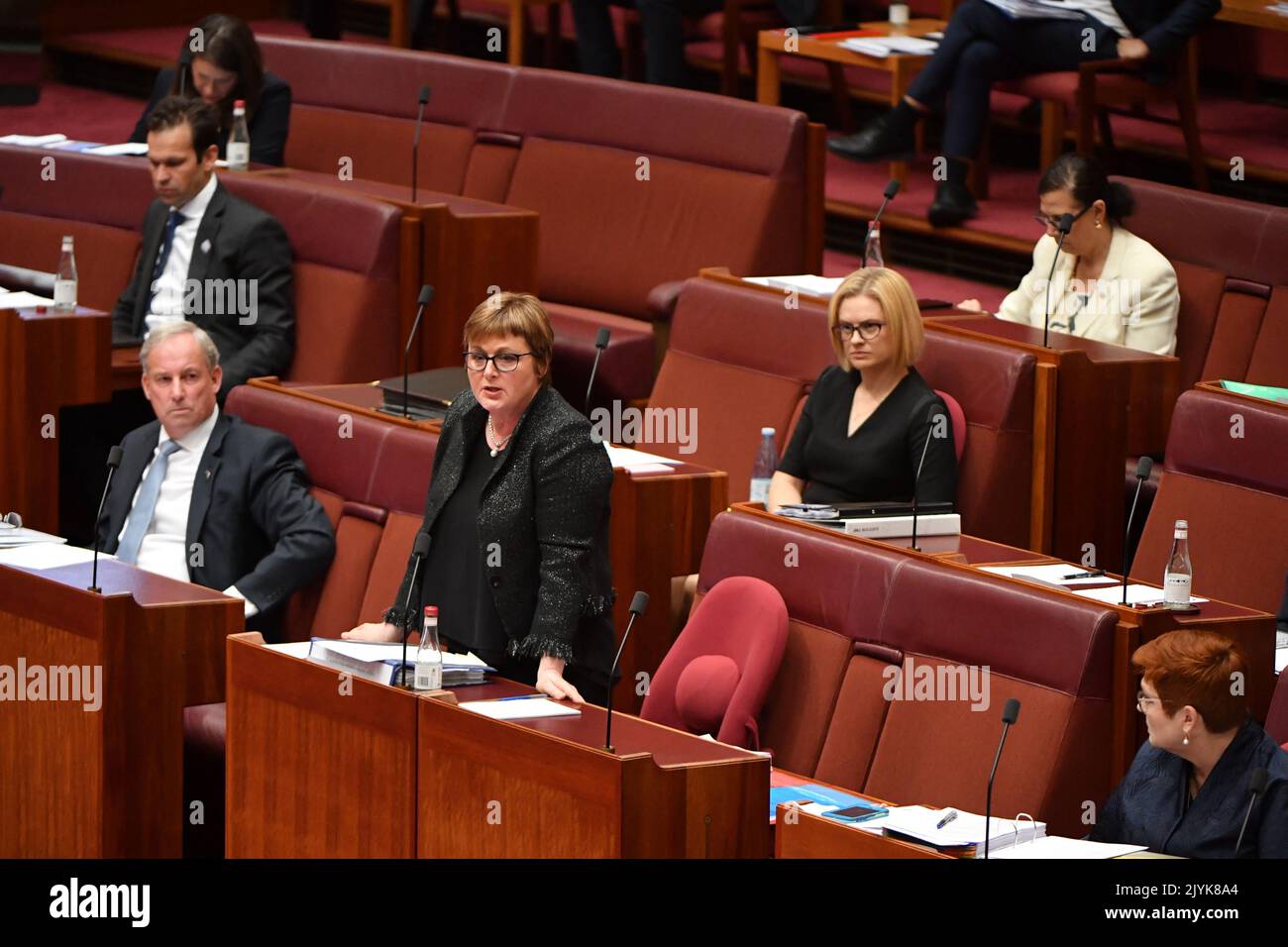 Minister for Defence Linda Reynolds during Question Time in the Senate ...