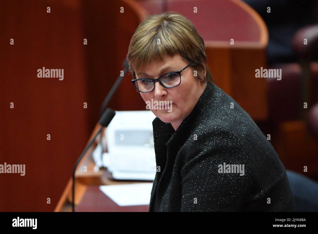 Minister for Defence Linda Reynolds during Question Time in the Senate ...
