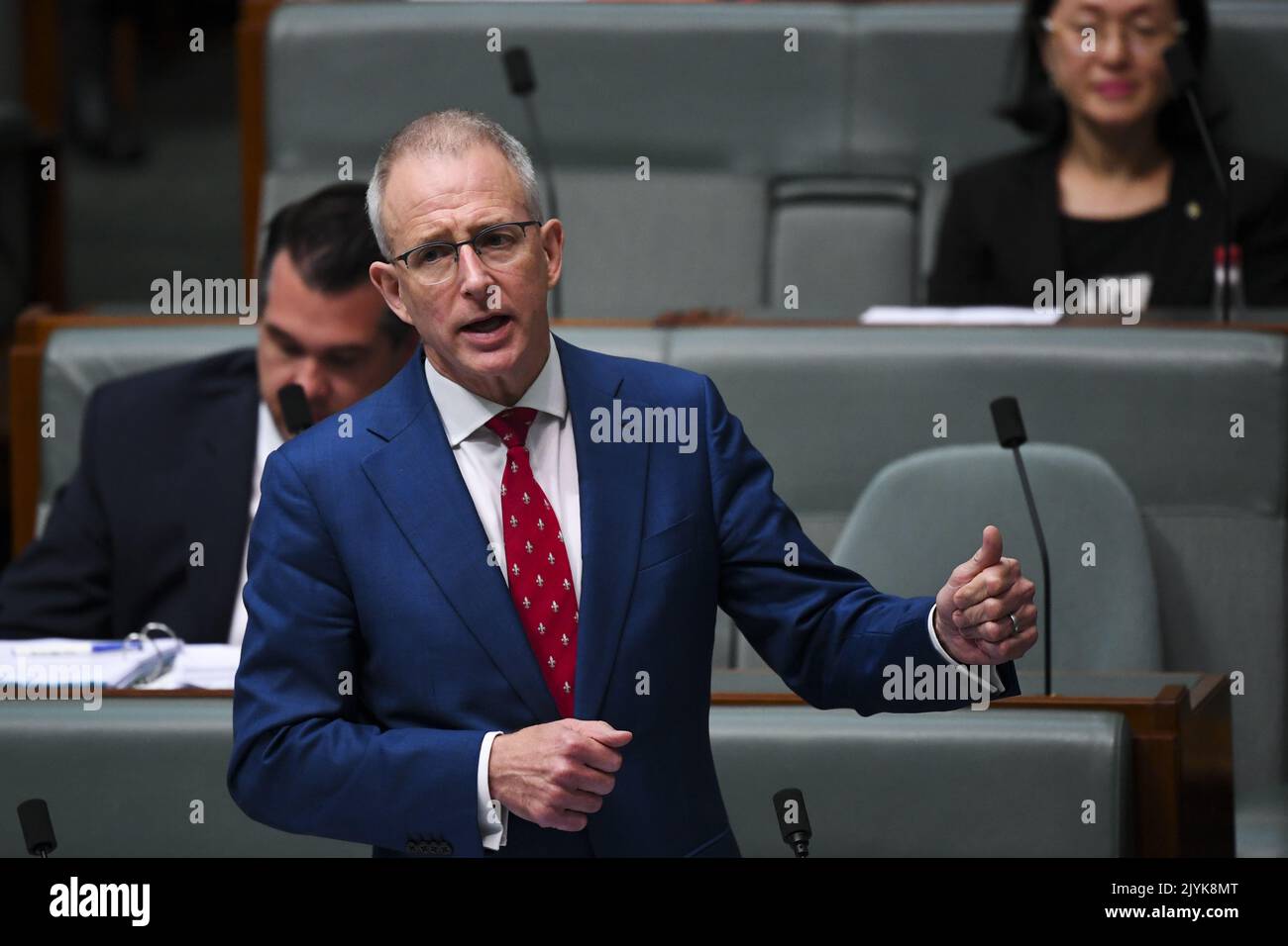Australian Communications Minister Paul Fletcher speaks during House of ...