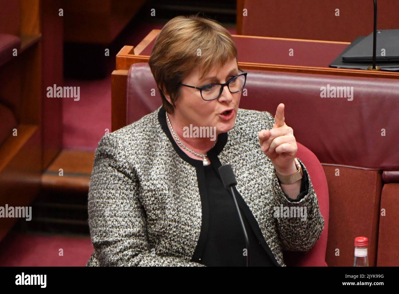 Minister for Defence Linda Reynolds during Question Time in the Senate ...
