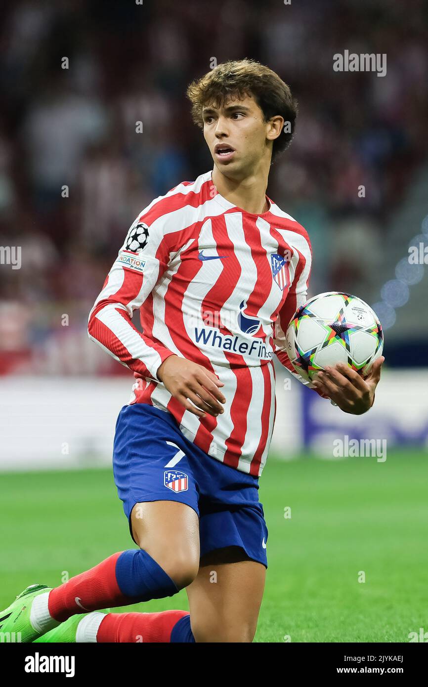 Joao Felix of Atletico Madrid seen in action during the UEFA Champions ...