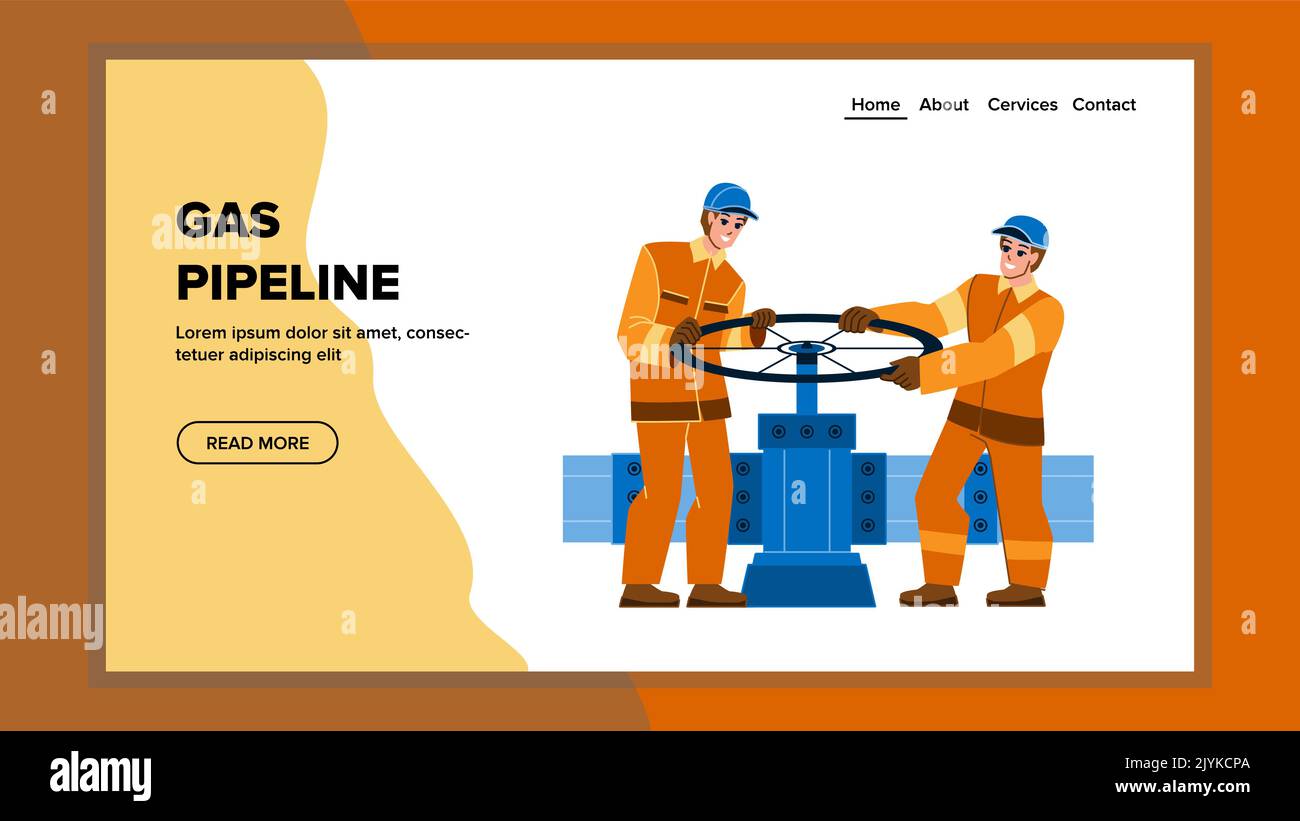Gas Pipeline Vector Stock Vector Image And Art Alamy
