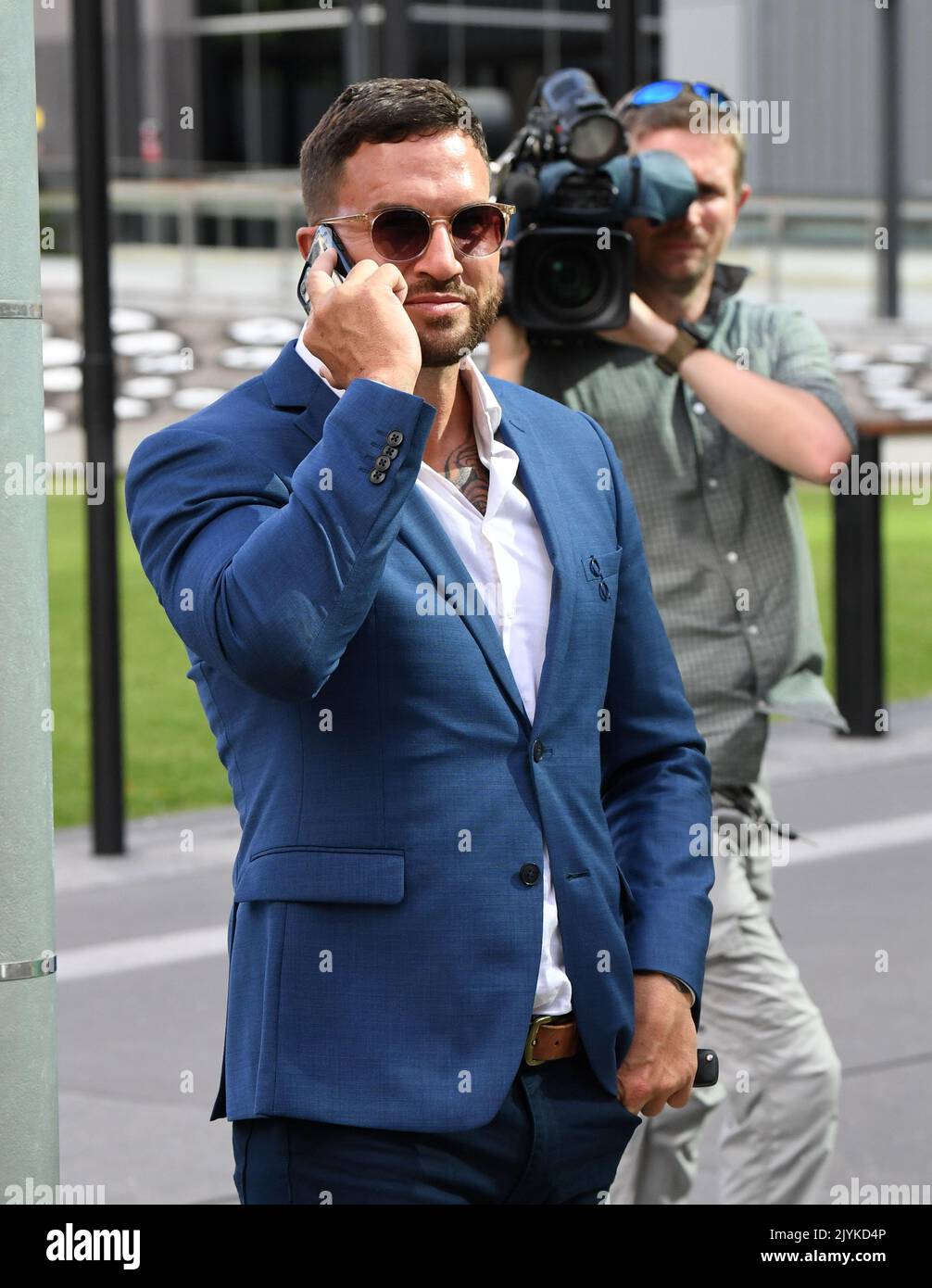 Reality television personality Daniel Phillip Webb is seen leaving the ...