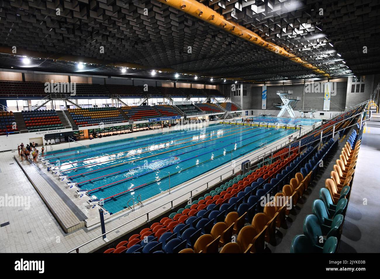 The Brisbane Aquatic Centre is seen at the Sleeman Sports Complex in ...